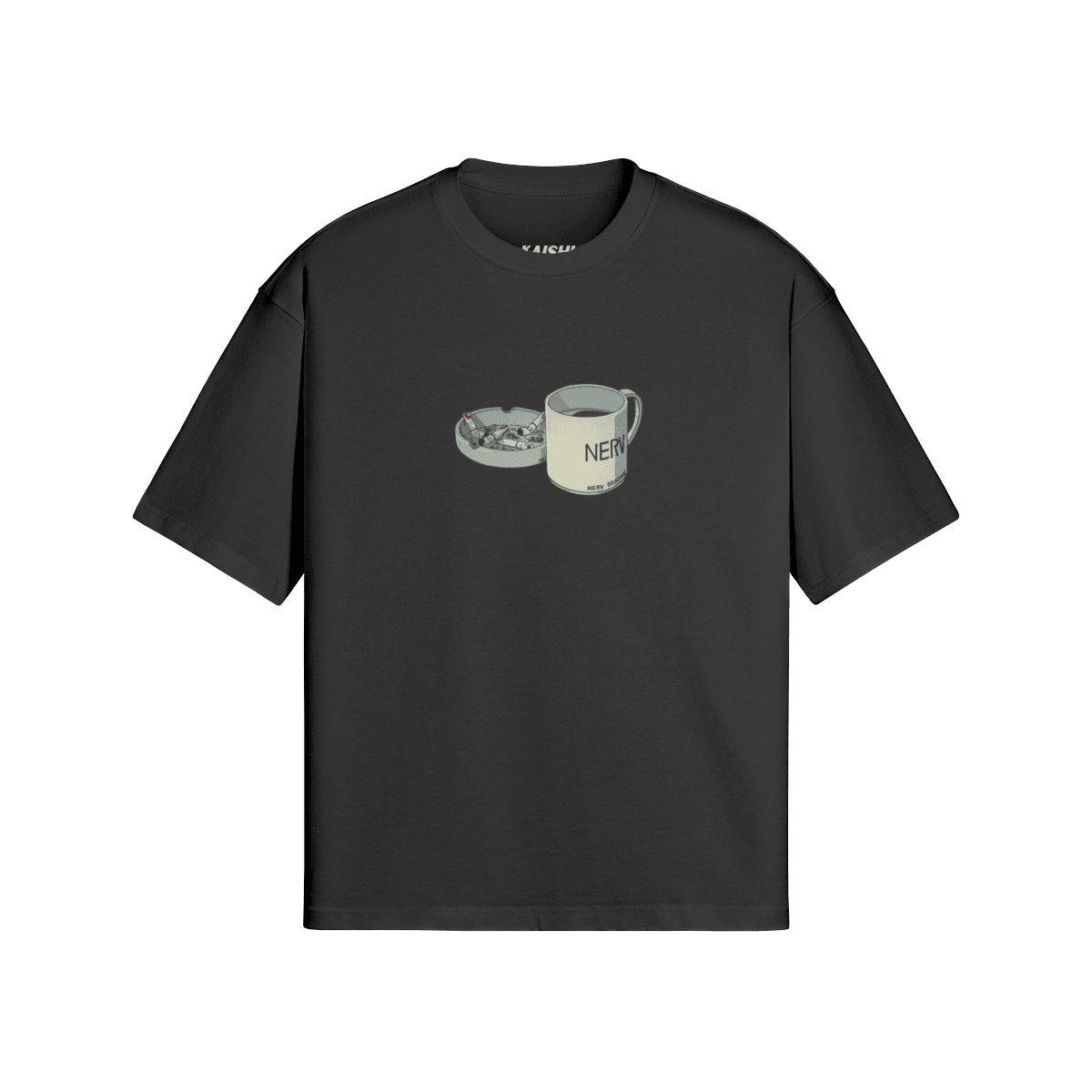 NERV Coffee Neon Genesis Evangelion | Oversized Anime Tshirts | KAISHI ...